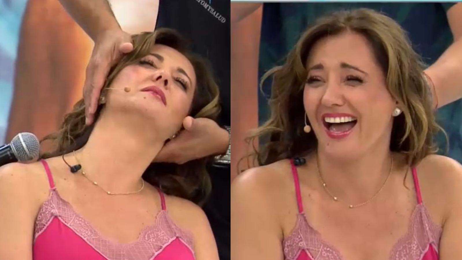 ¡Otro chascarro más! Priscilla Vargas hace reír a todos en "Tu Día" tras sesión de quiropraxia ...